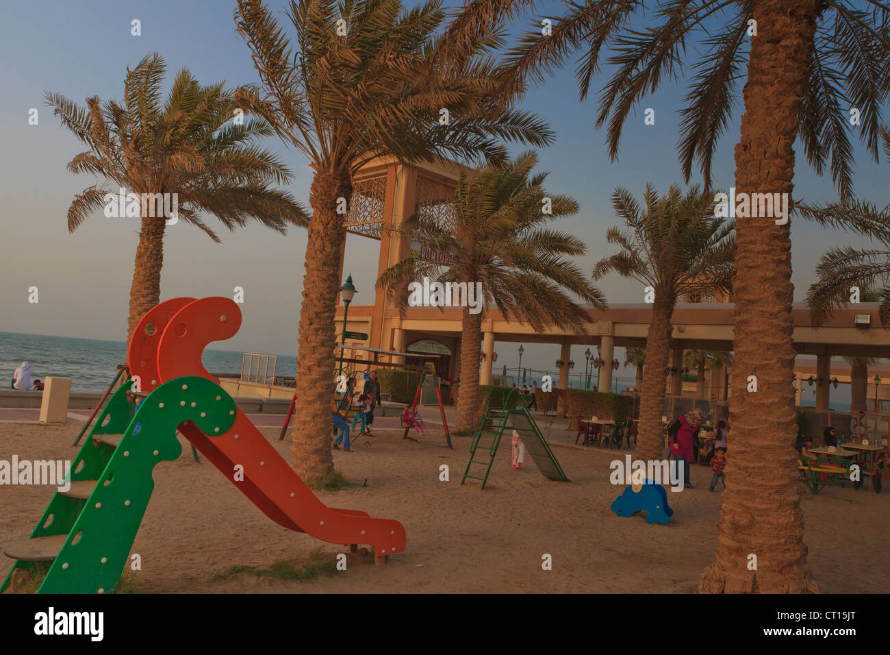 Scene's taken along promenade along Gulf Road Kuwait City Stock Photo ...