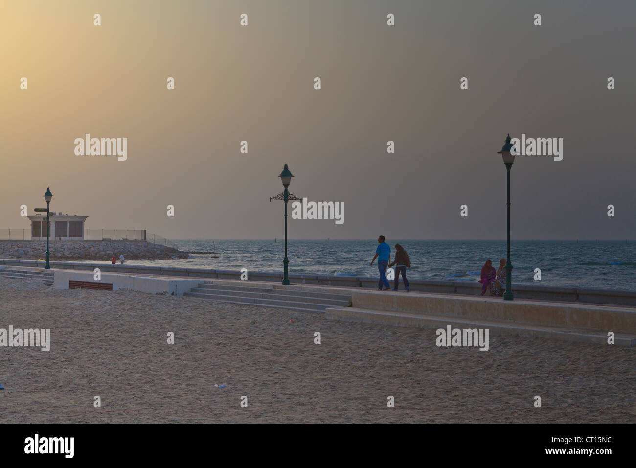 Scene's taken along promenade along Gulf Road Kuwait City Stock Photo ...