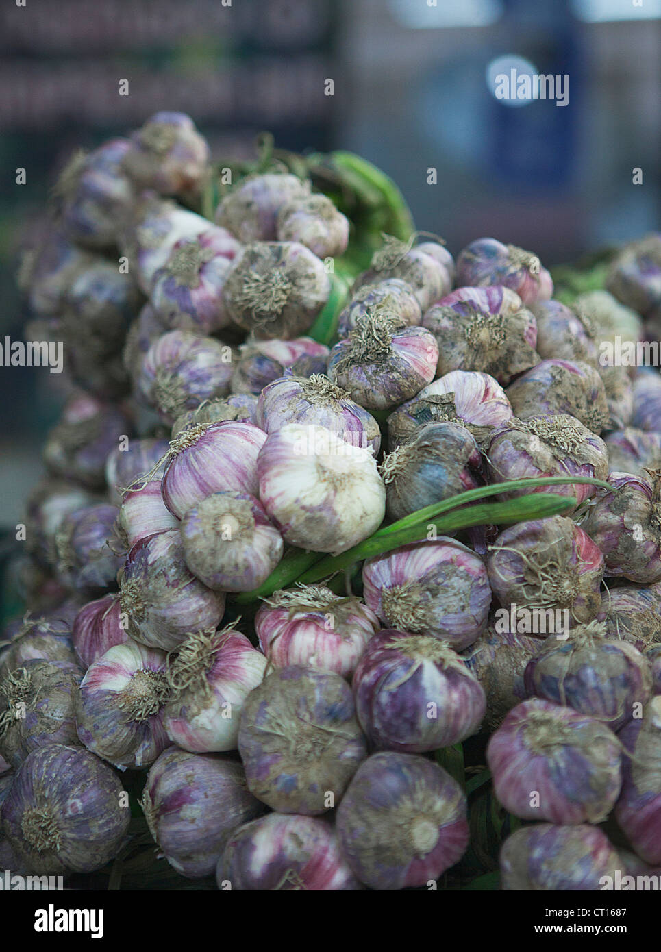 Close up of bunches of onions Stock Photo - Alamy