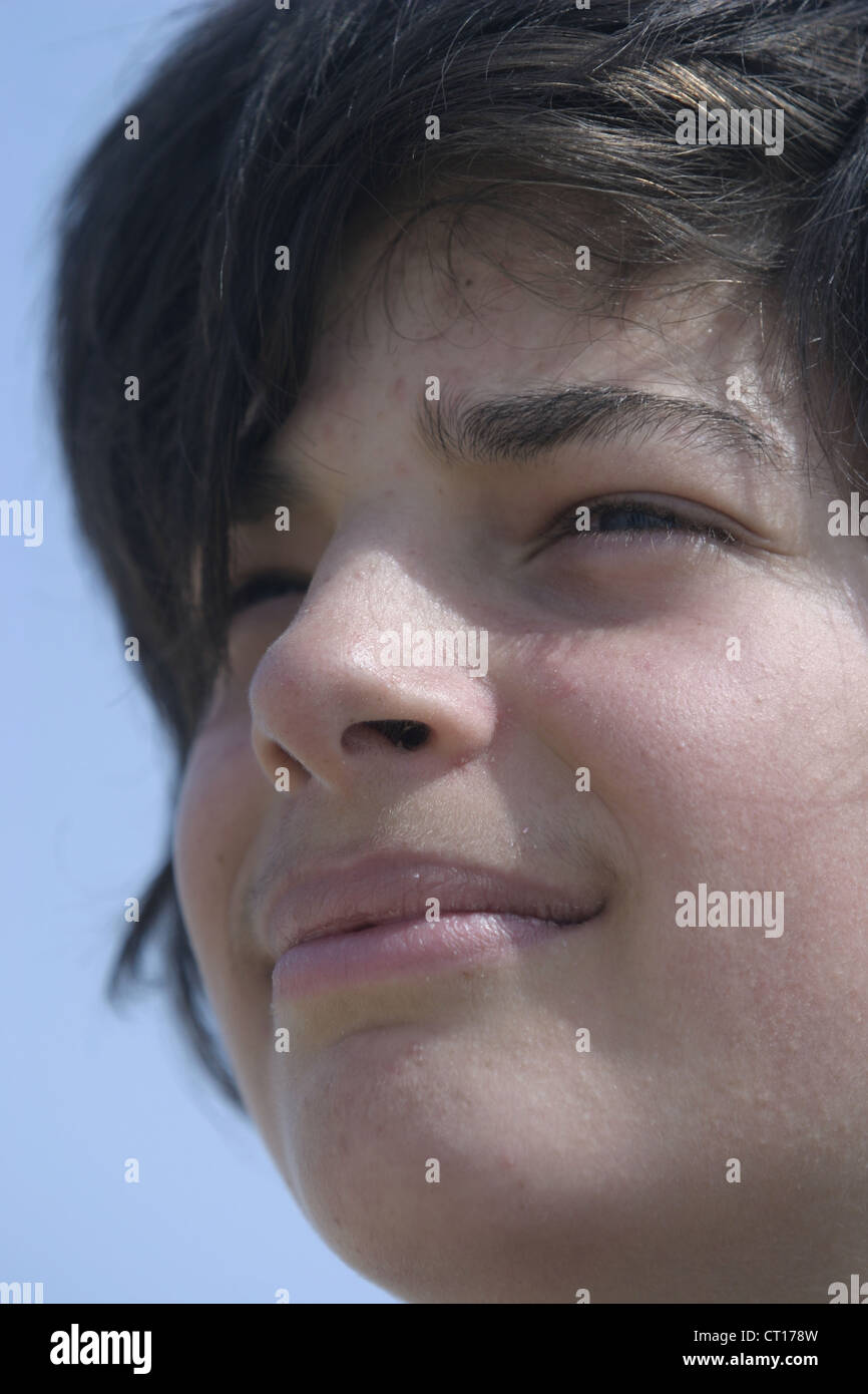 ADOLESCENT BOY FACE Stock Photo - Alamy