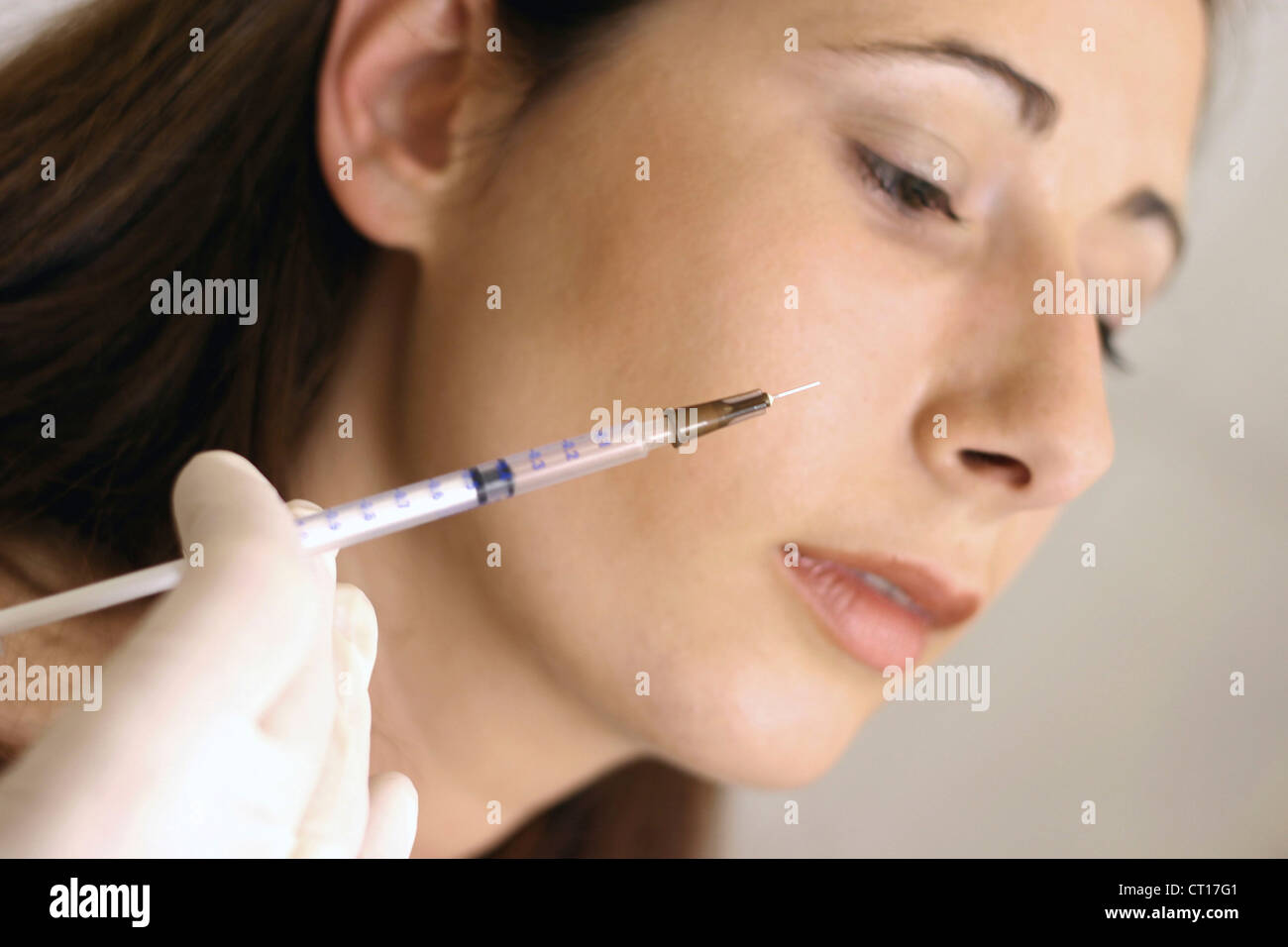 Beautiful woman face zoom wrinkles hi-res stock photography and images ...