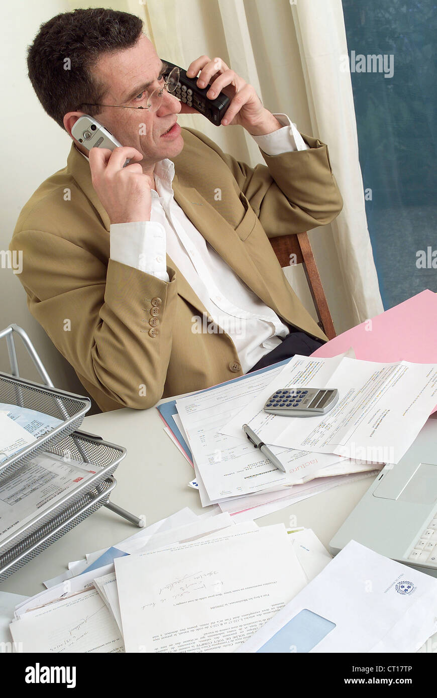 STRESSED ELDERLY PERSON INDOORS Stock Photo - Alamy