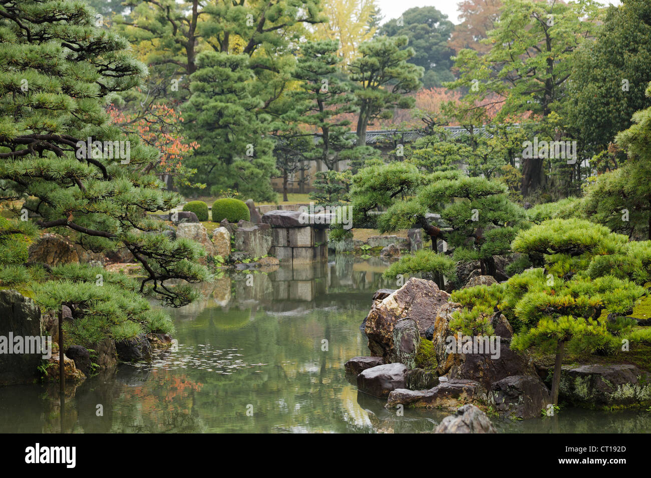 traditional japanese zen garden in Kyoto, Japan Stock Photo - Alamy