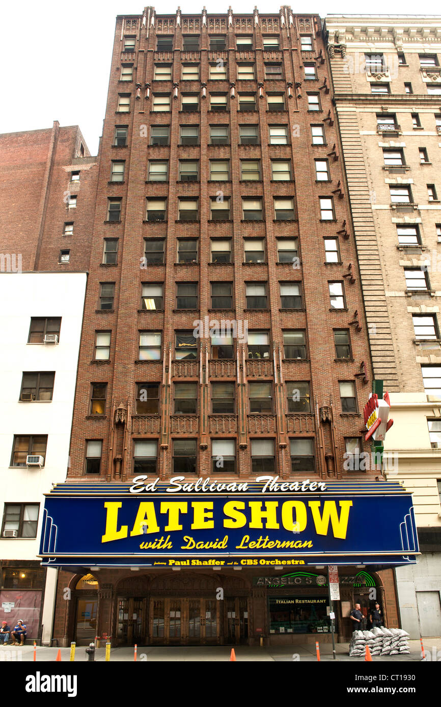 Ed Sullivan Theatre in Manhattan, New York City, USA Stock Photo - Alamy