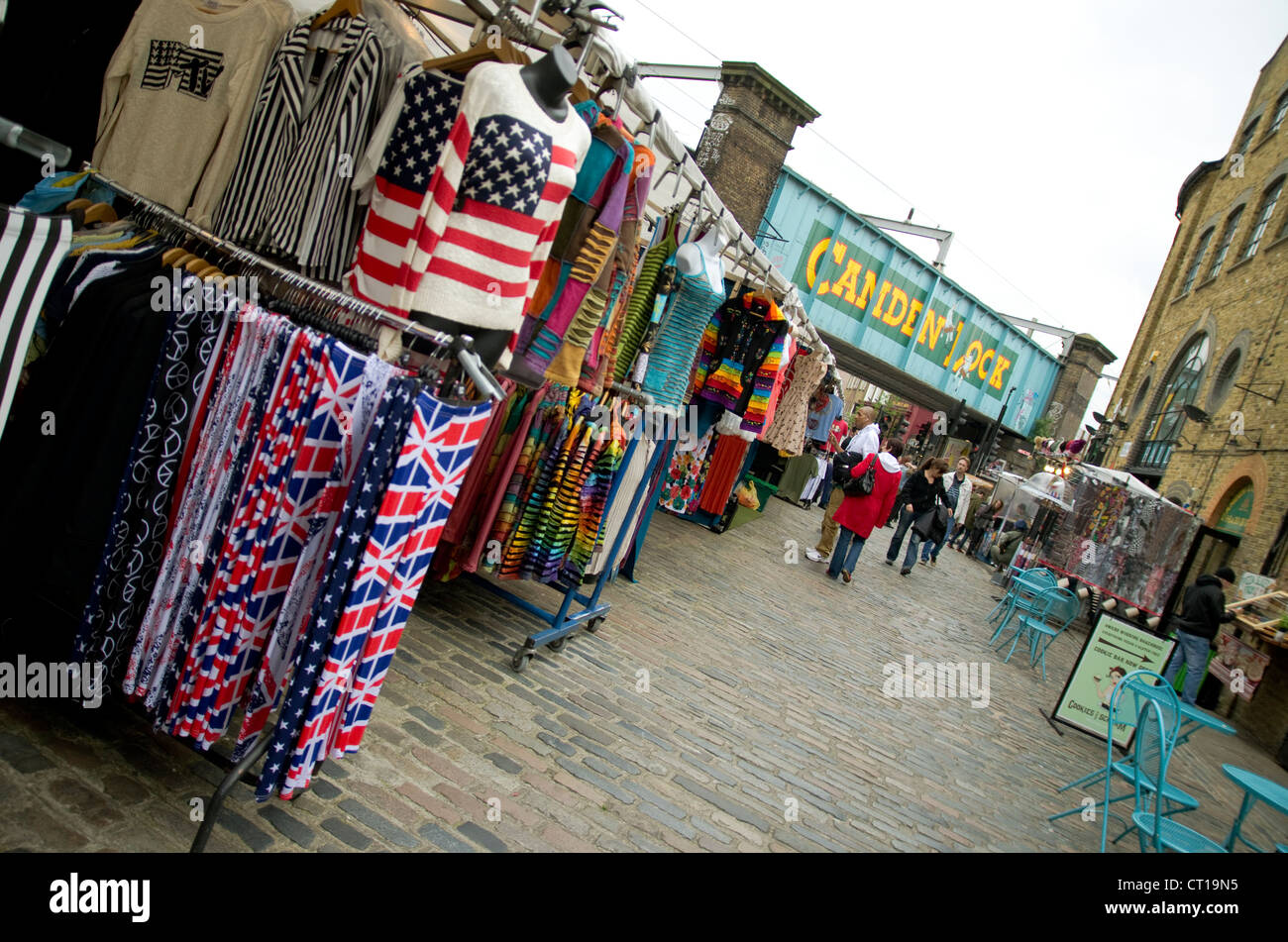 Market stalls at Camden Market, london Stock Photo - Alamy