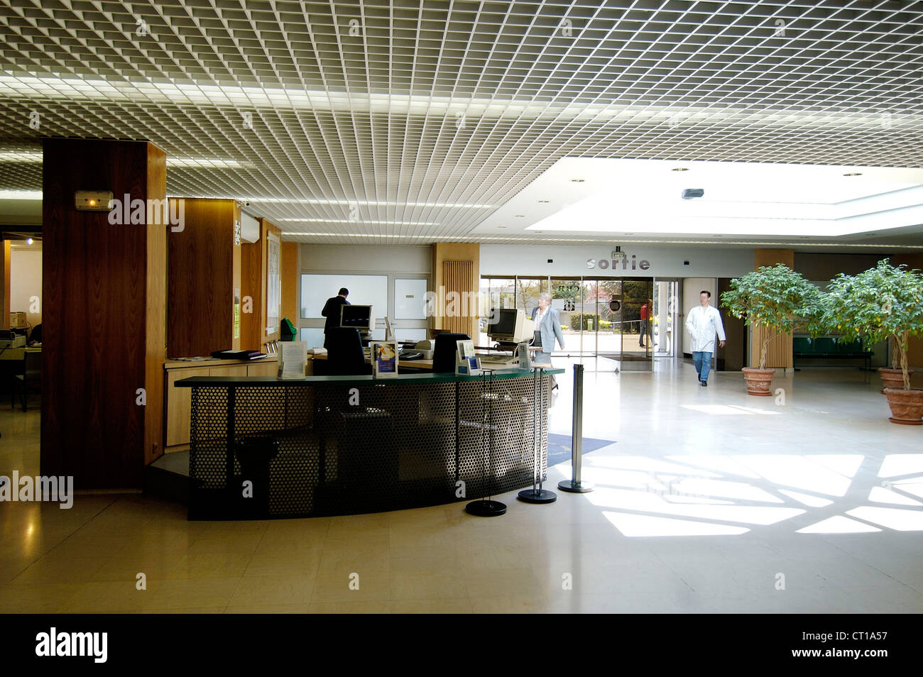 HOSPITAL RECEPTION AREA Stock Photo - Alamy