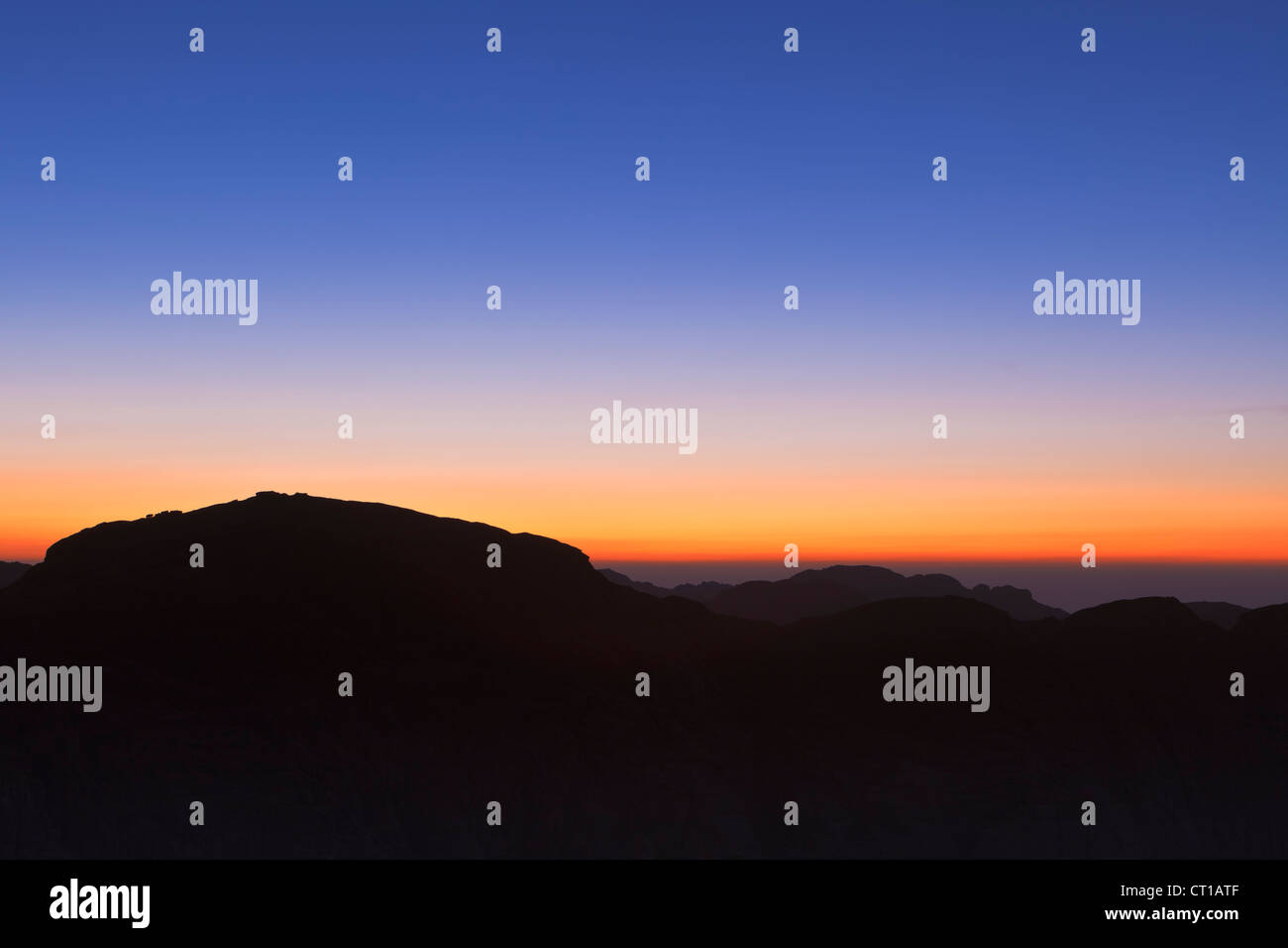 Sunset view from the summit of Mount Sinai, Egypt Stock Photo - Alamy