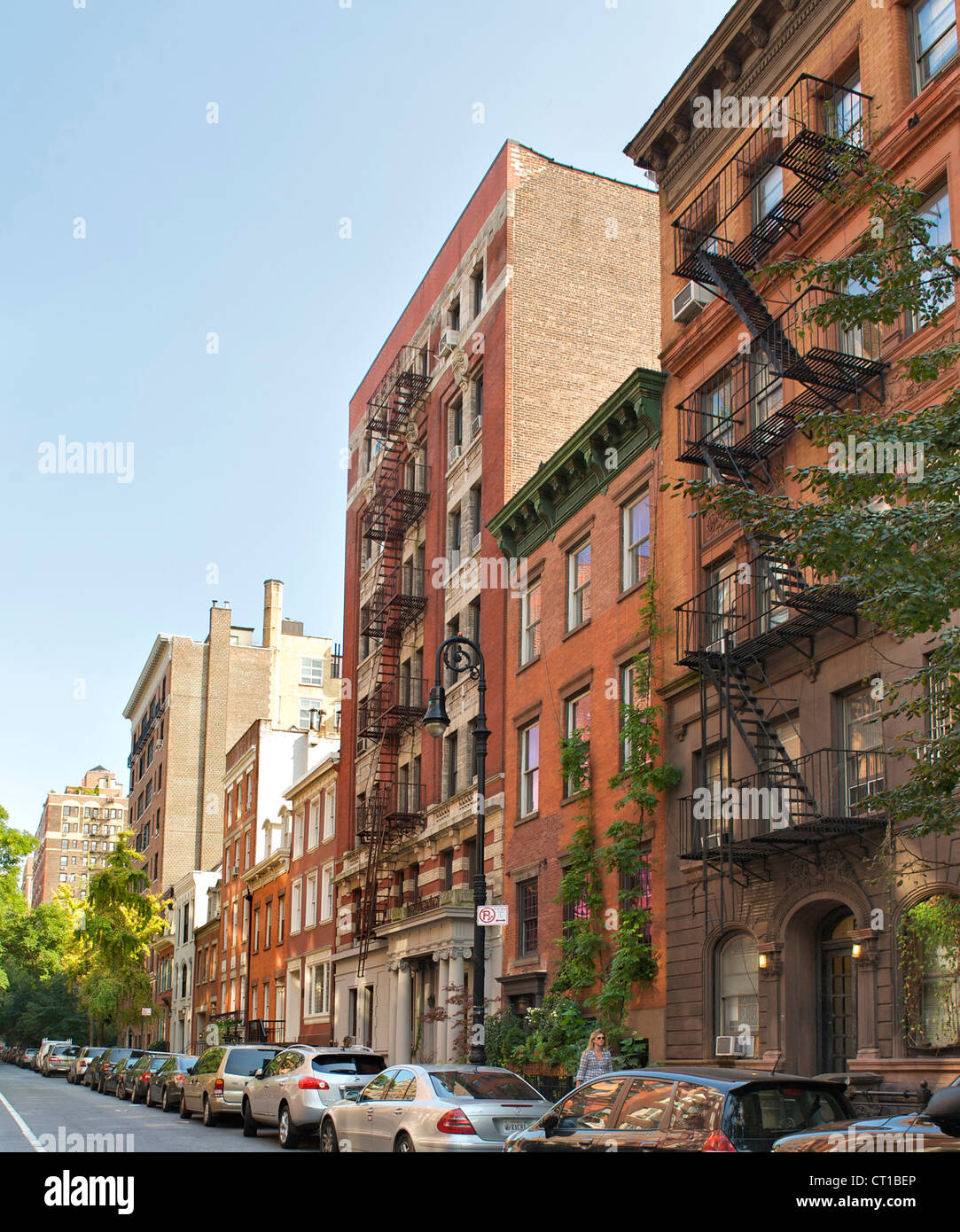 West 10th Street in Manhattan, New York City, USA Stock Photo - Alamy