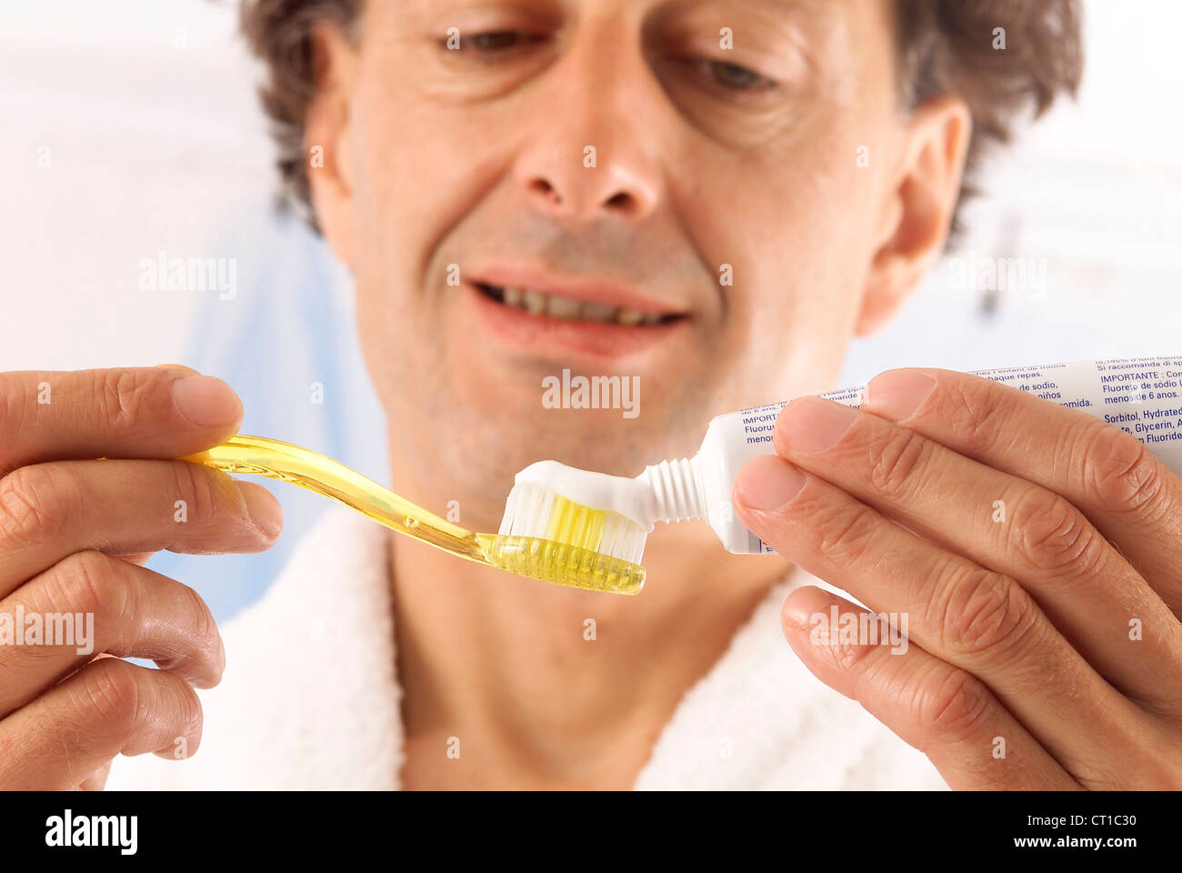 DENTAL HYGIENE, MAN Stock Photo - Alamy