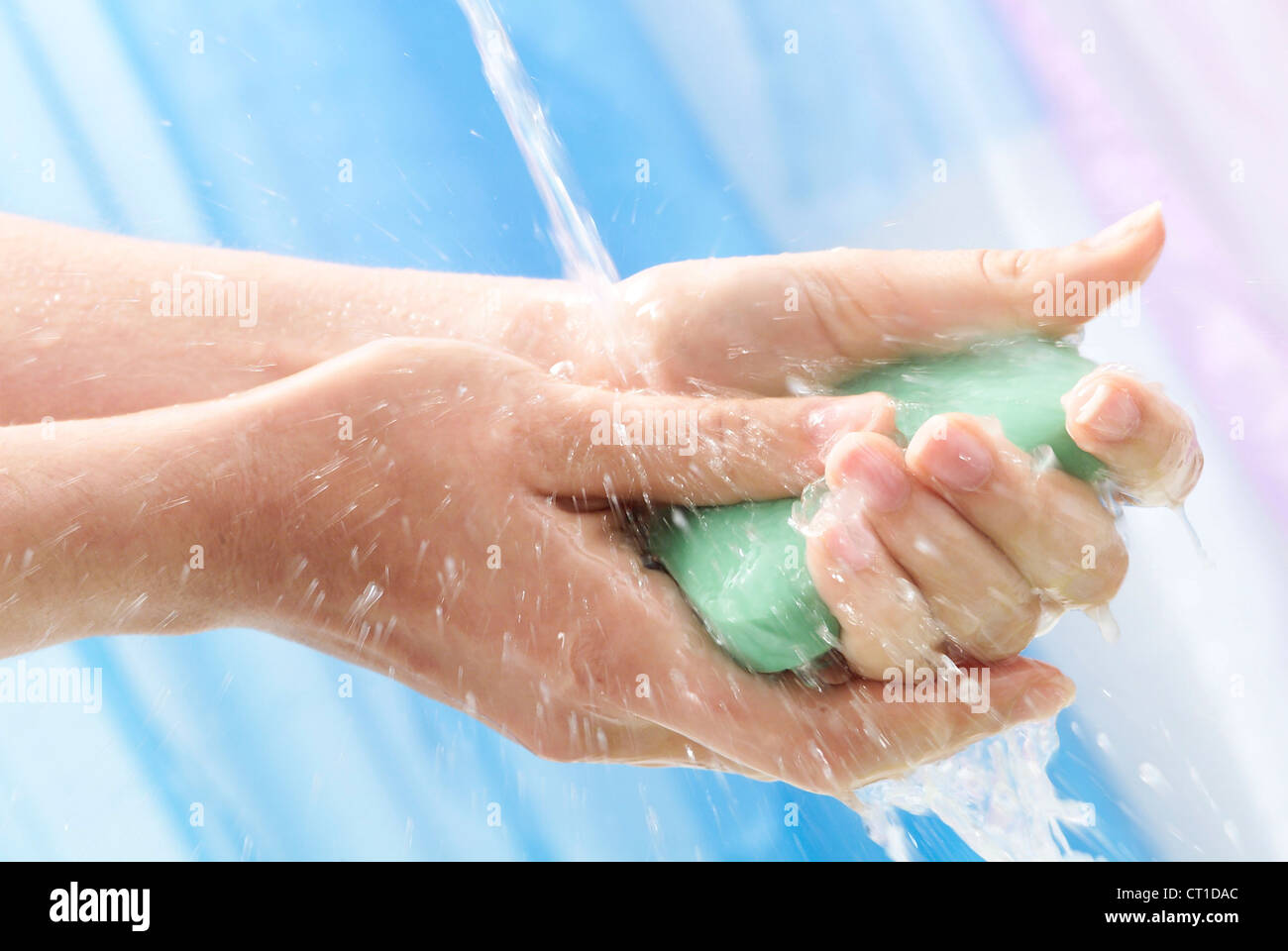 HAND WASHING, WOMAN Stock Photo - Alamy