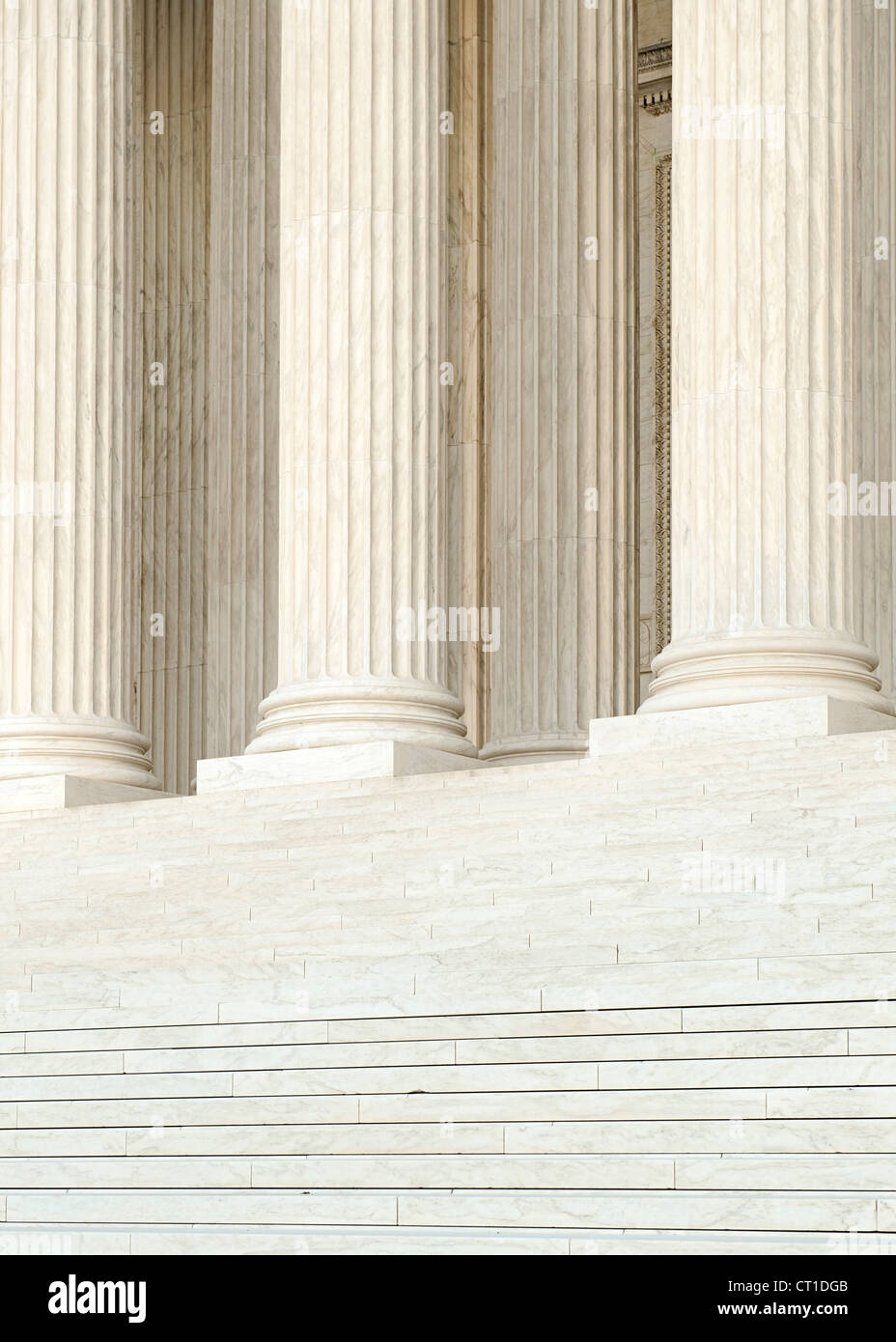 Steps and columns of the United States Supreme Court Building in ...