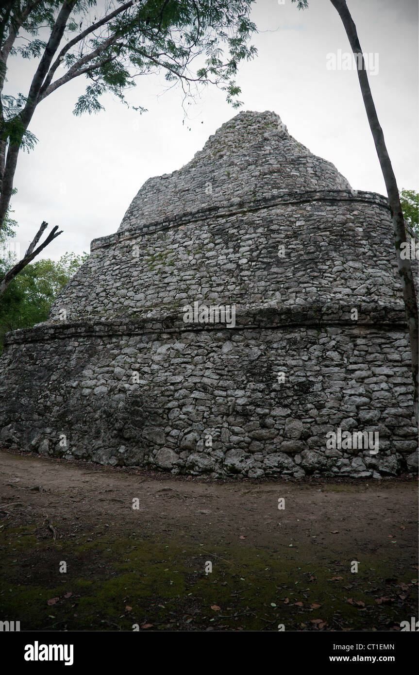 Coba's Watch Tower pyramid is one of the landmark ruins in Yucatan ...