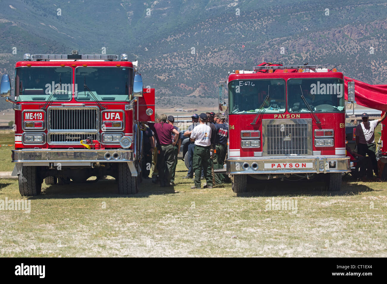 Forest wildfire rages out of control as fire fighters throughout the ...