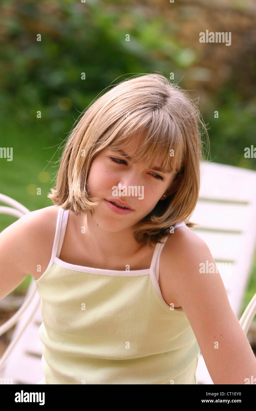 PORTRAIT OF ADOLESCENT GIRL Stock Photo - Alamy