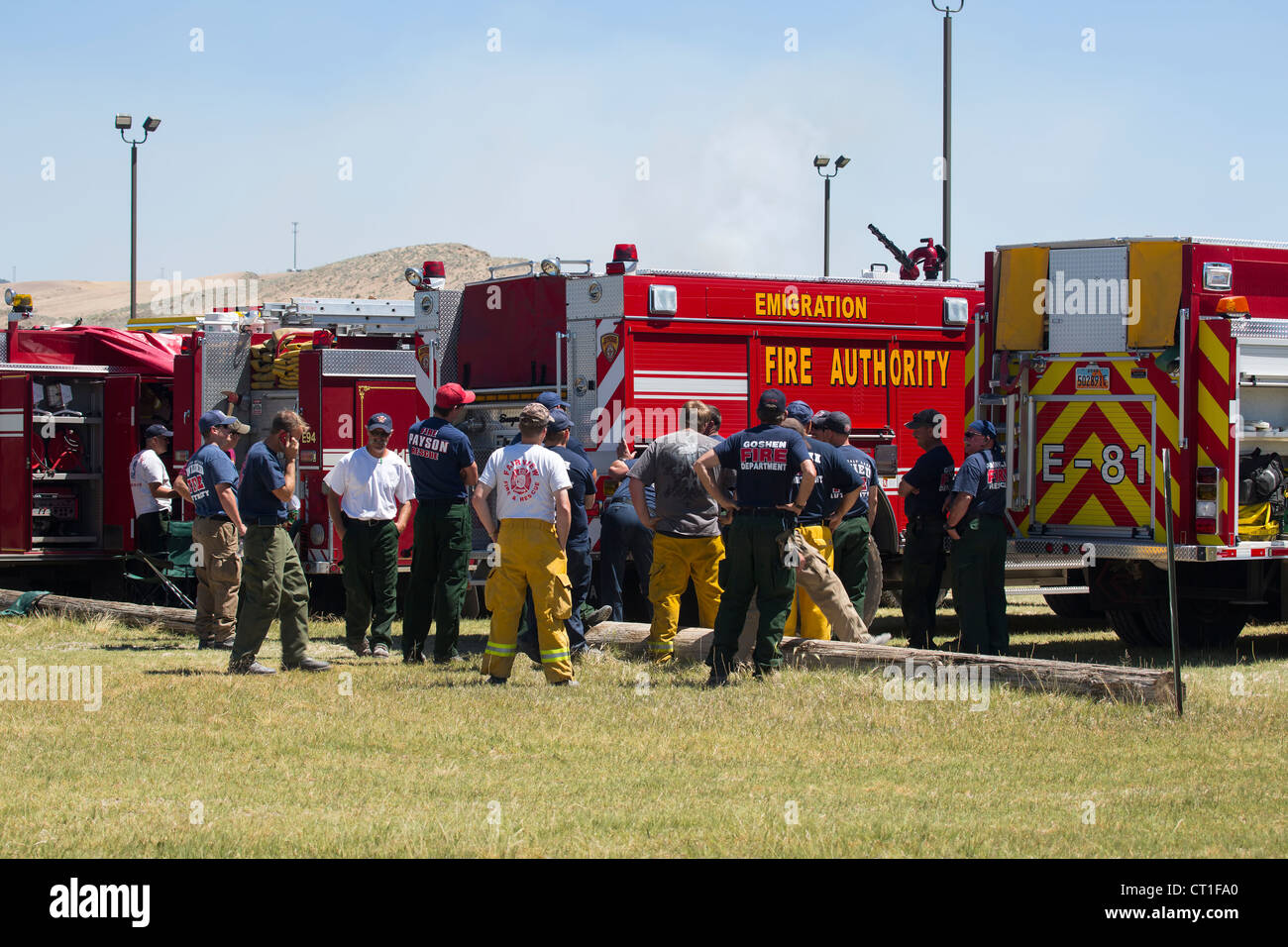 Forest wildfire rages out of control as fire fighters throughout the ...