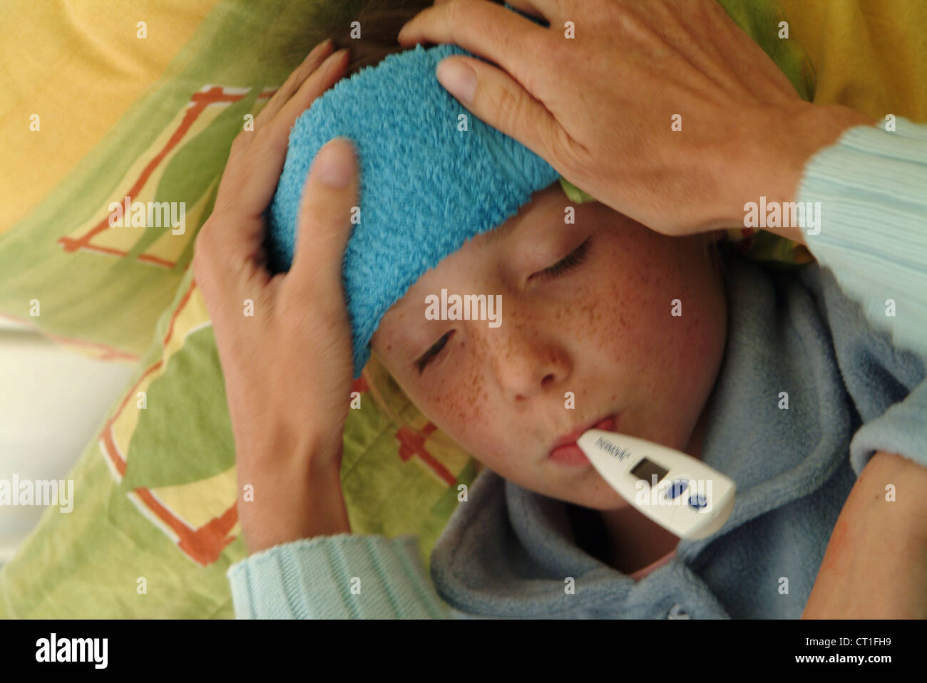 FEVER IN A CHILD Stock Photo - Alamy
