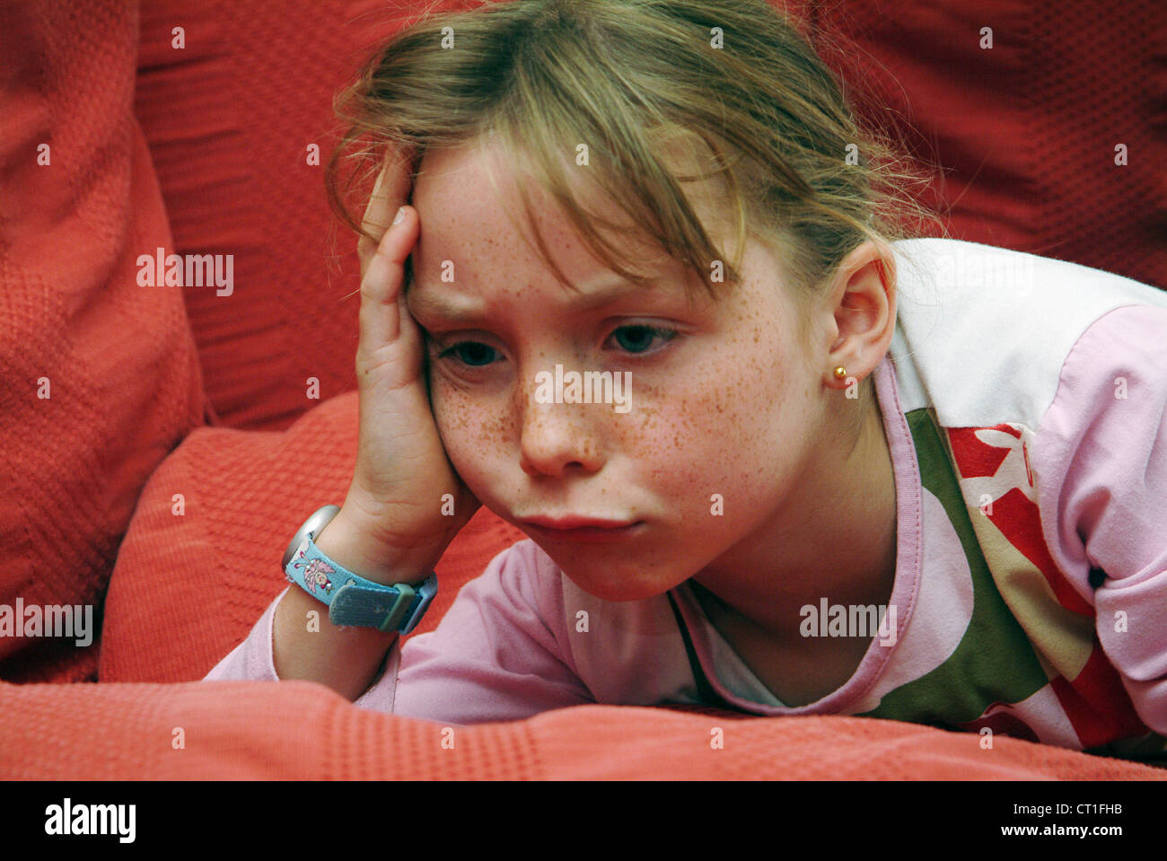 Angry 9 year old girl hi-res stock photography and images - Alamy