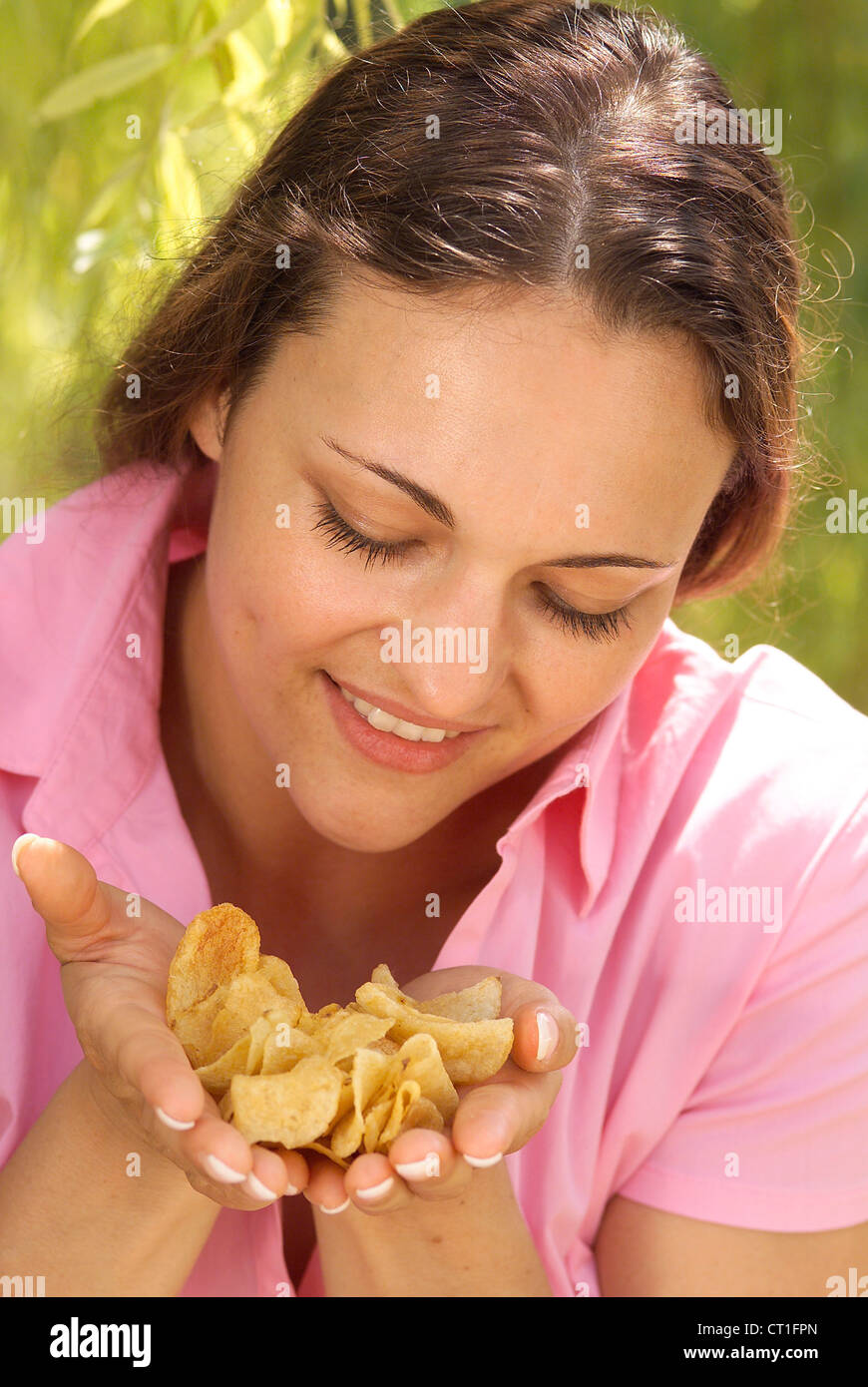 People one potato chips outdoors hi-res stock photography and images ...