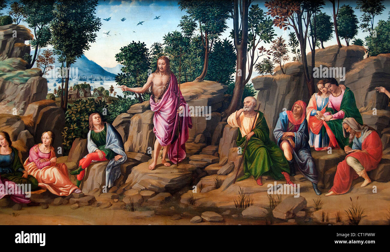 Saint John the Baptist Bearing Witness 1506 Workshop of Francesco ...