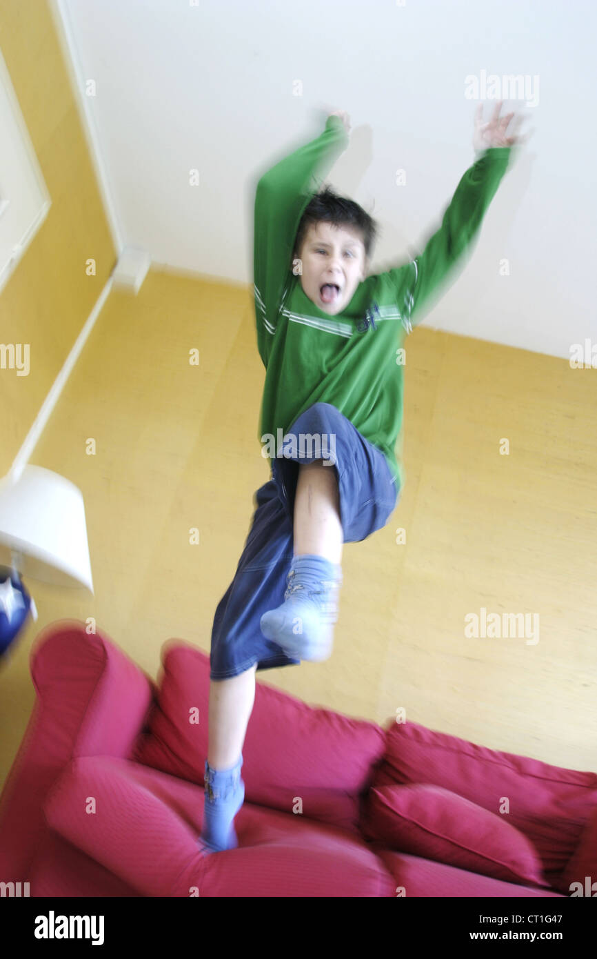 Child hyperactive indoor hi-res stock photography and images - Alamy