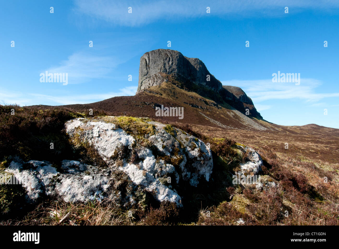a landscape of an sgurr isle of eigg inner hebrides off the west coast ...