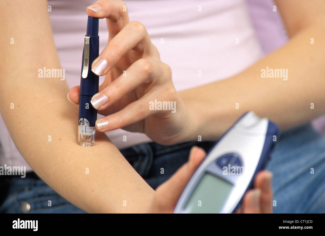 TEST FOR DIABETES Stock Photo - Alamy