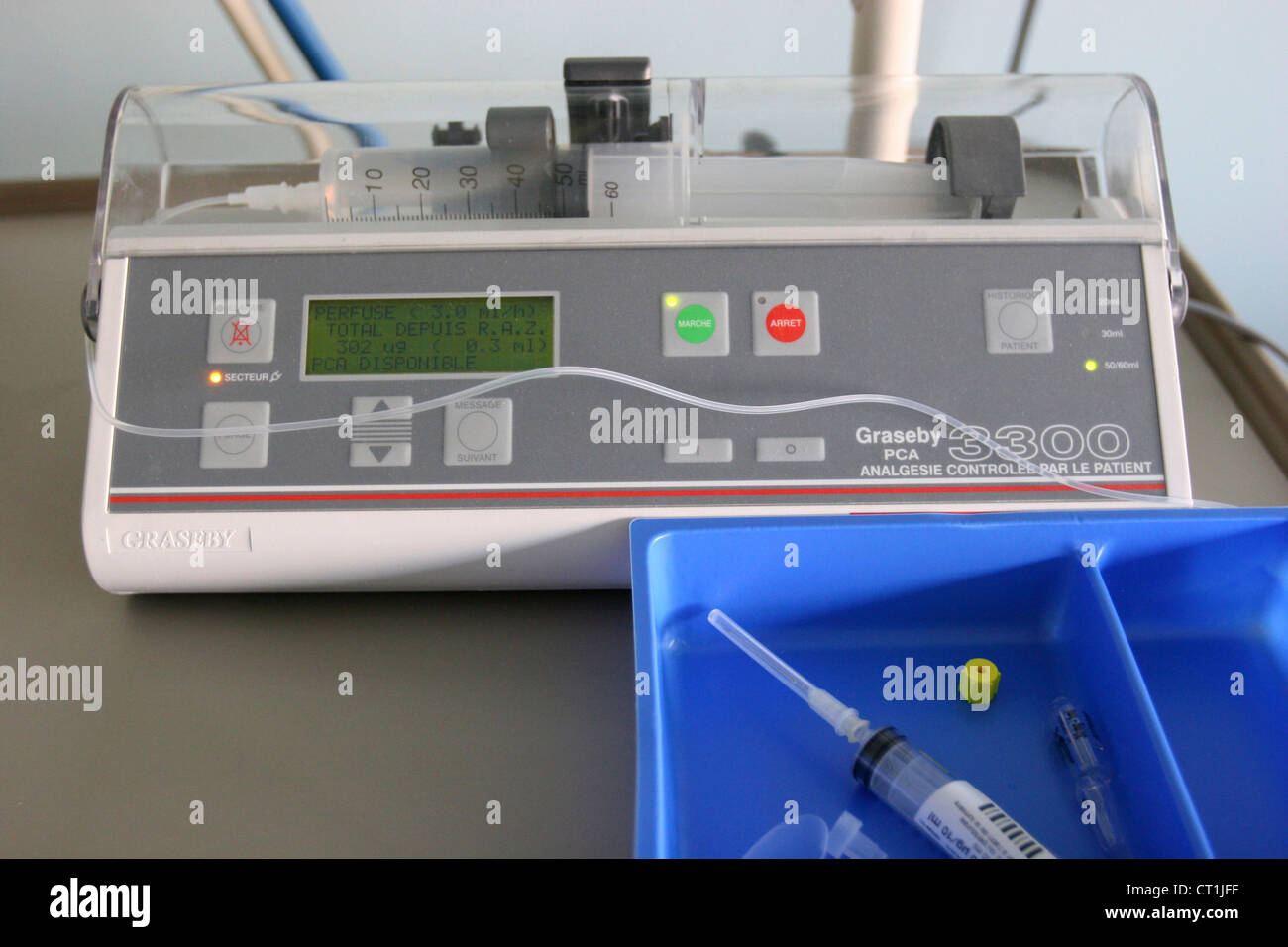 Controlled analgesia pump hi-res stock photography and images - Alamy