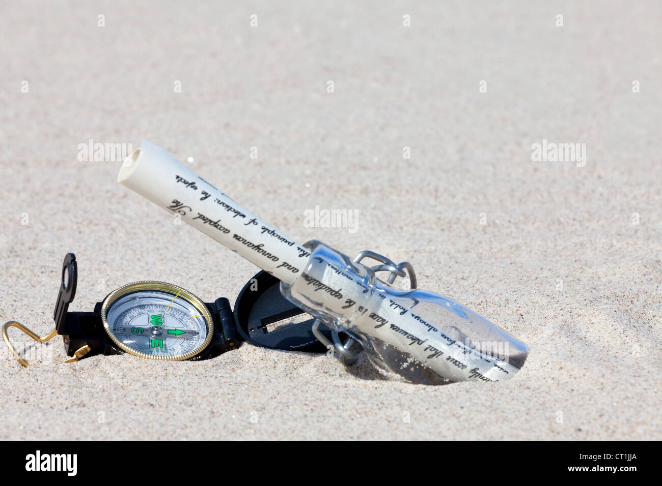 Treasure hunt compass hi-res stock photography and images - Alamy