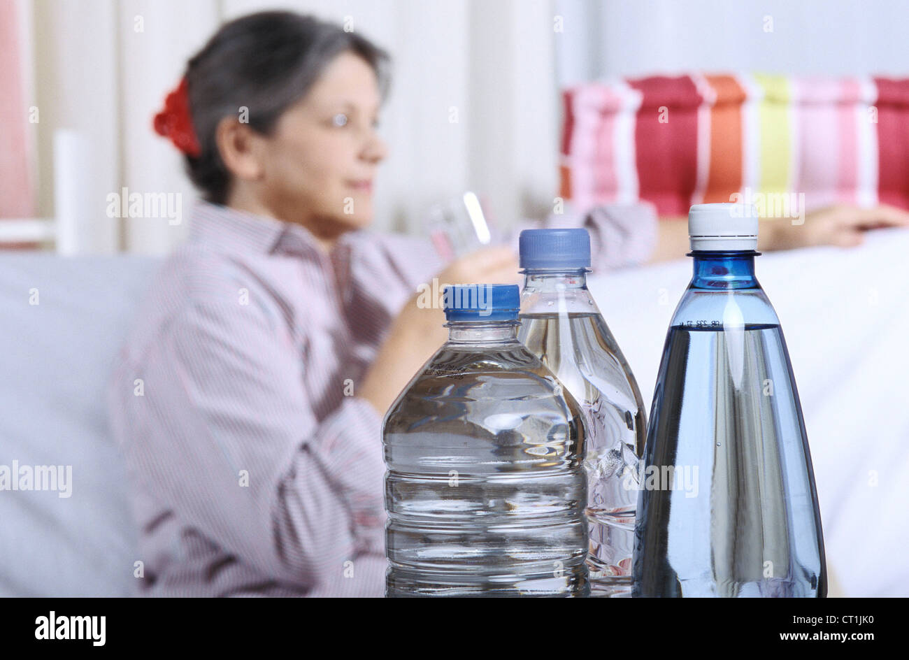 THIRSTY ELDERLY PERSON Stock Photo - Alamy