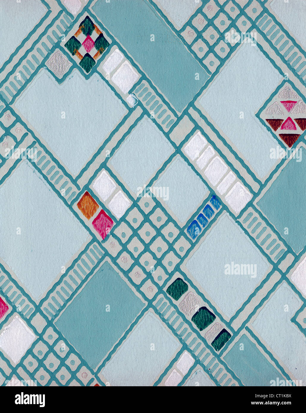 Vintage American Wallpaper Pattern 1930s Stock Photo - Alamy