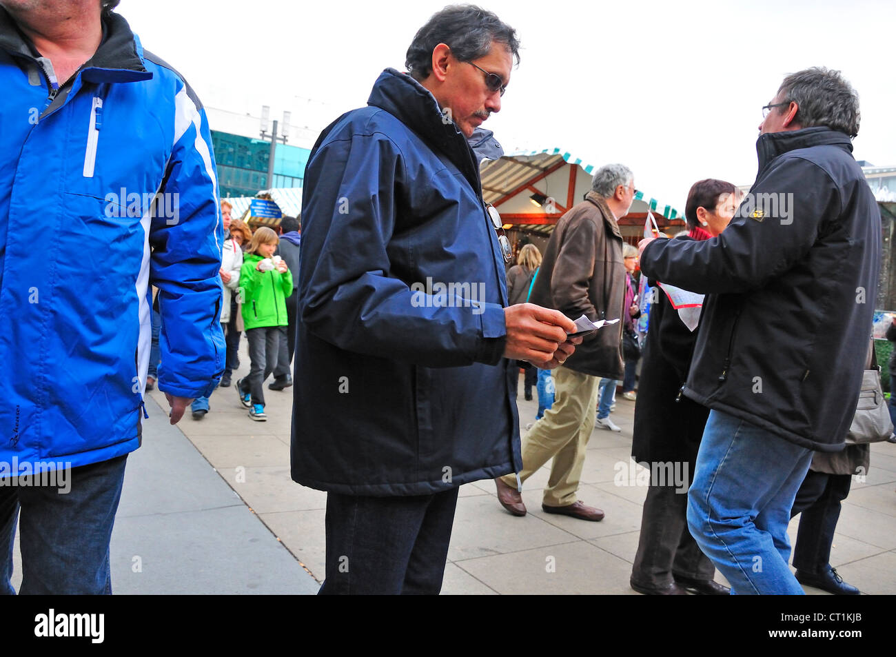 Berlin, Germany. People in Alexanderplatz Stock Photo - Alamy