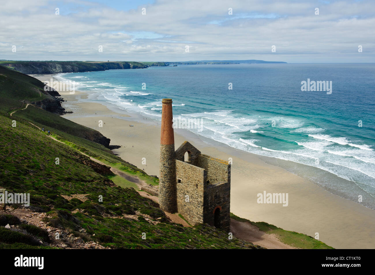Wheal Coates engine house St Agnes North Coast Cornwall England Stock ...