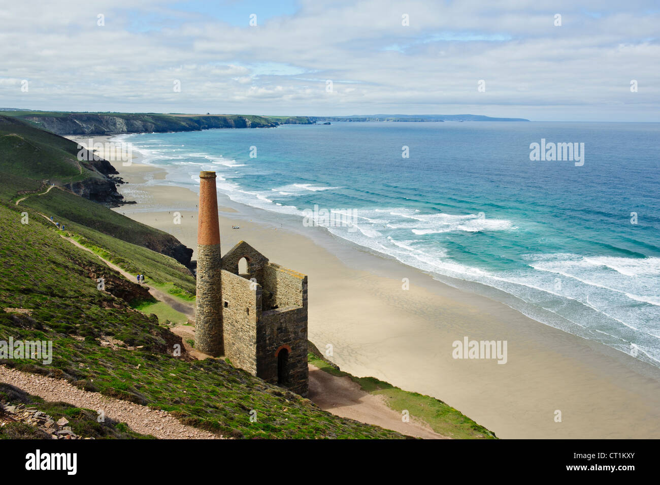 Wheal Coates engine house St Agnes North Coast Cornwall England Stock ...