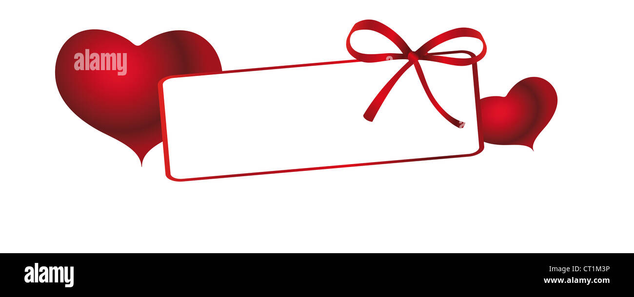 card with bow Stock Photo - Alamy