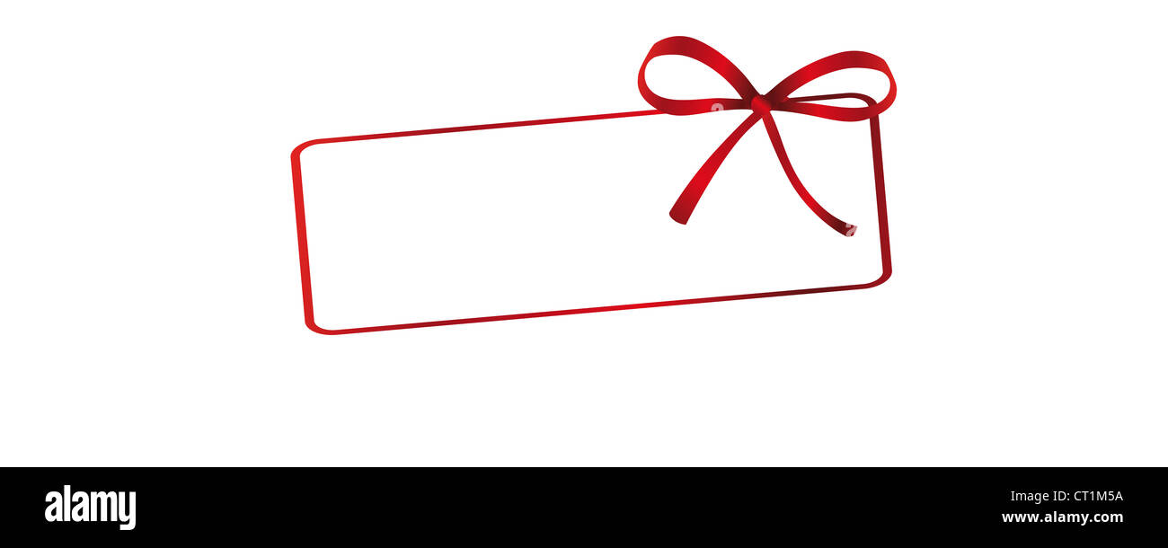 card with bow Stock Photo - Alamy