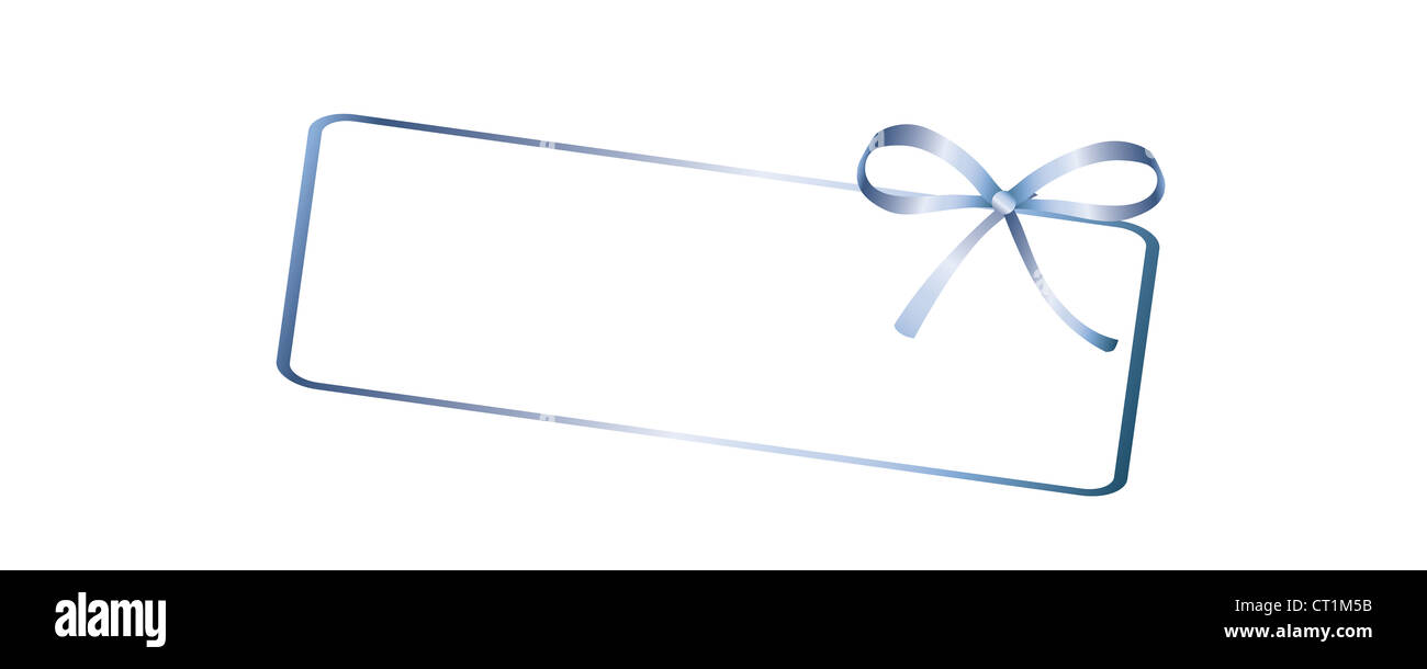 card with bow Stock Photo - Alamy