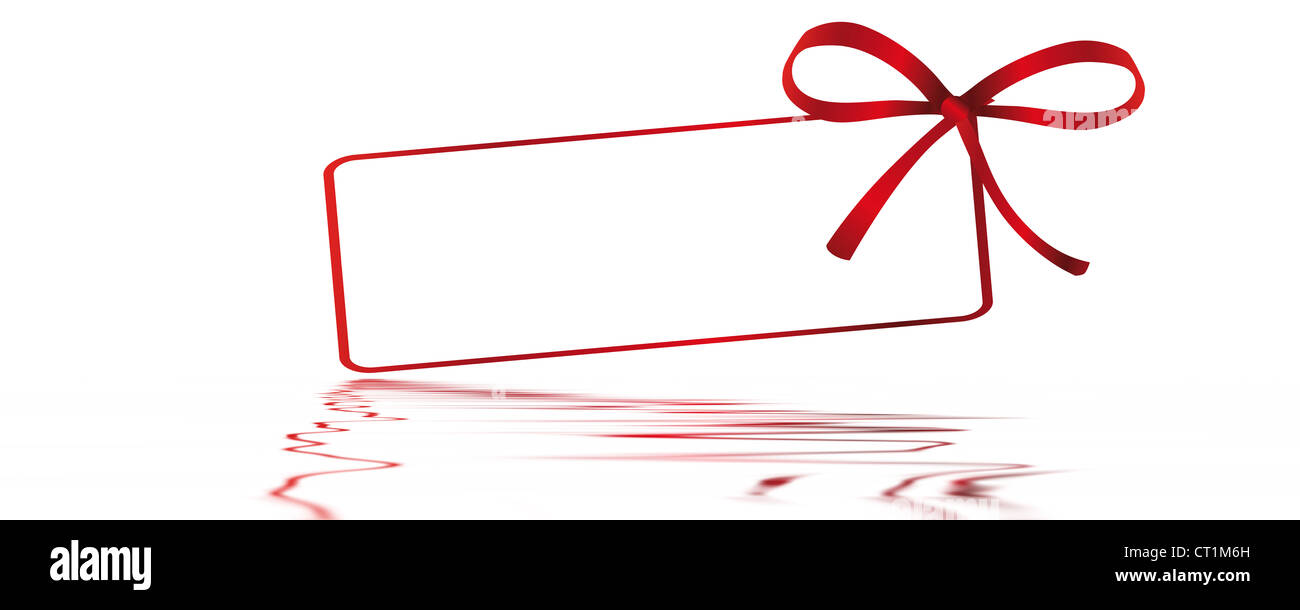 card with bow Stock Photo - Alamy