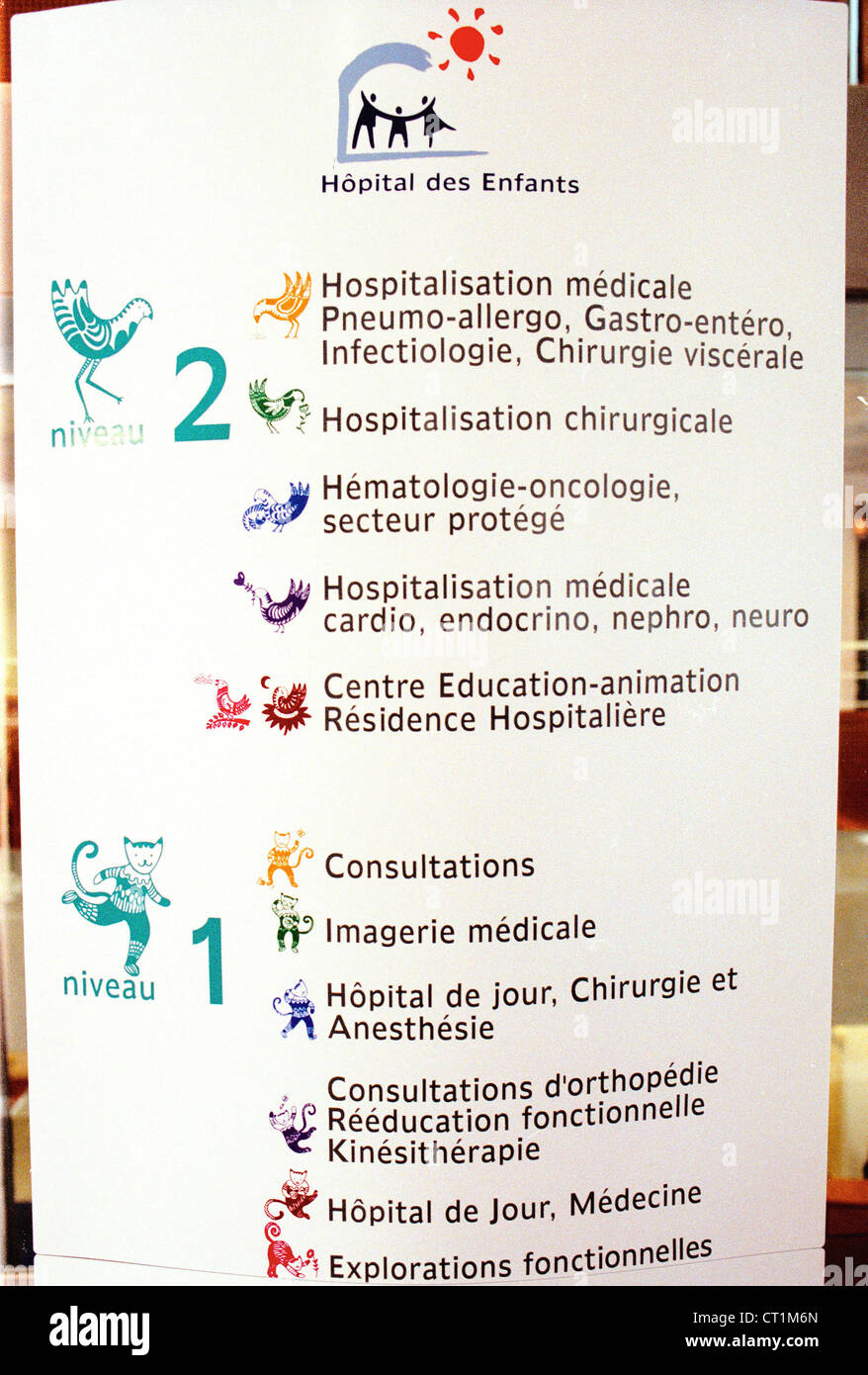 Pediatrics sign hospital hi-res stock photography and images - Alamy