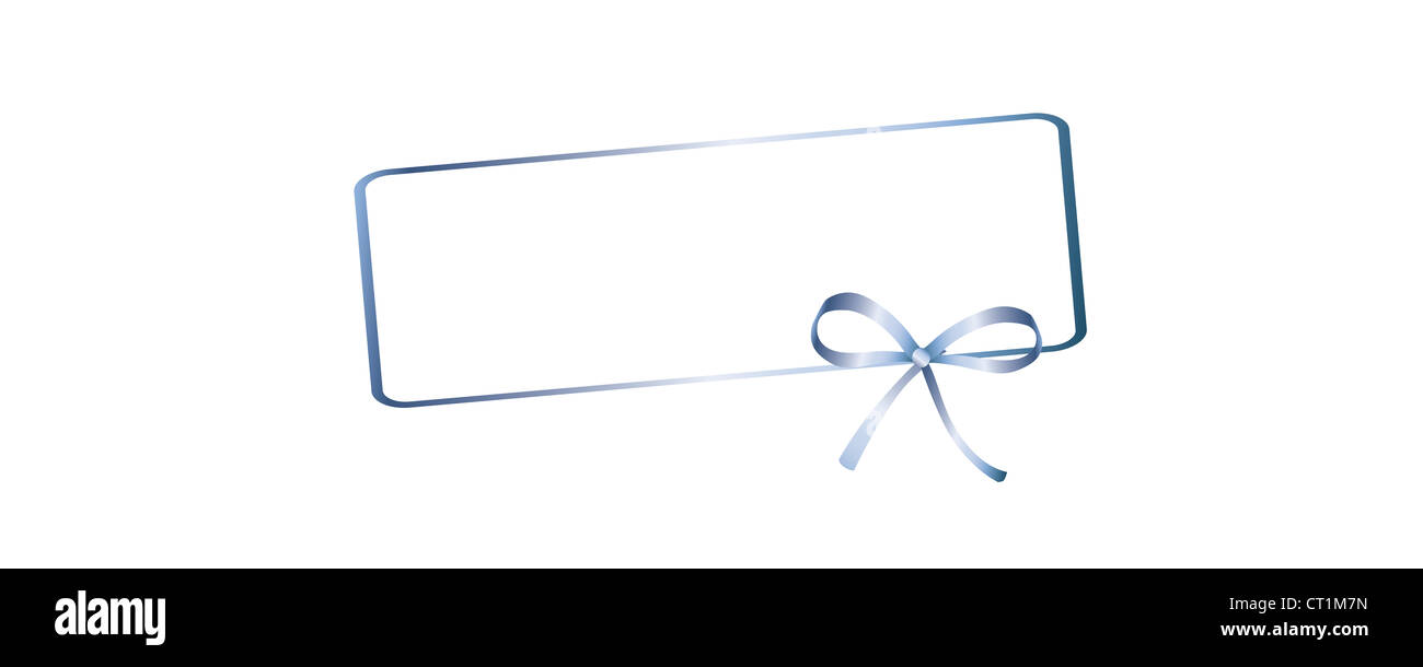 card with bow Stock Photo - Alamy
