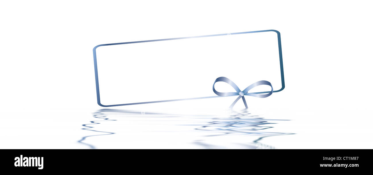 card with bow Stock Photo - Alamy
