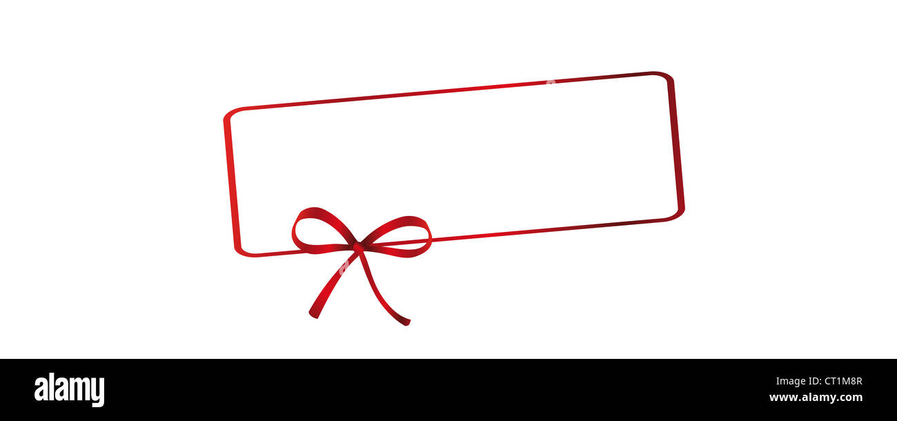 card with bow Stock Photo - Alamy