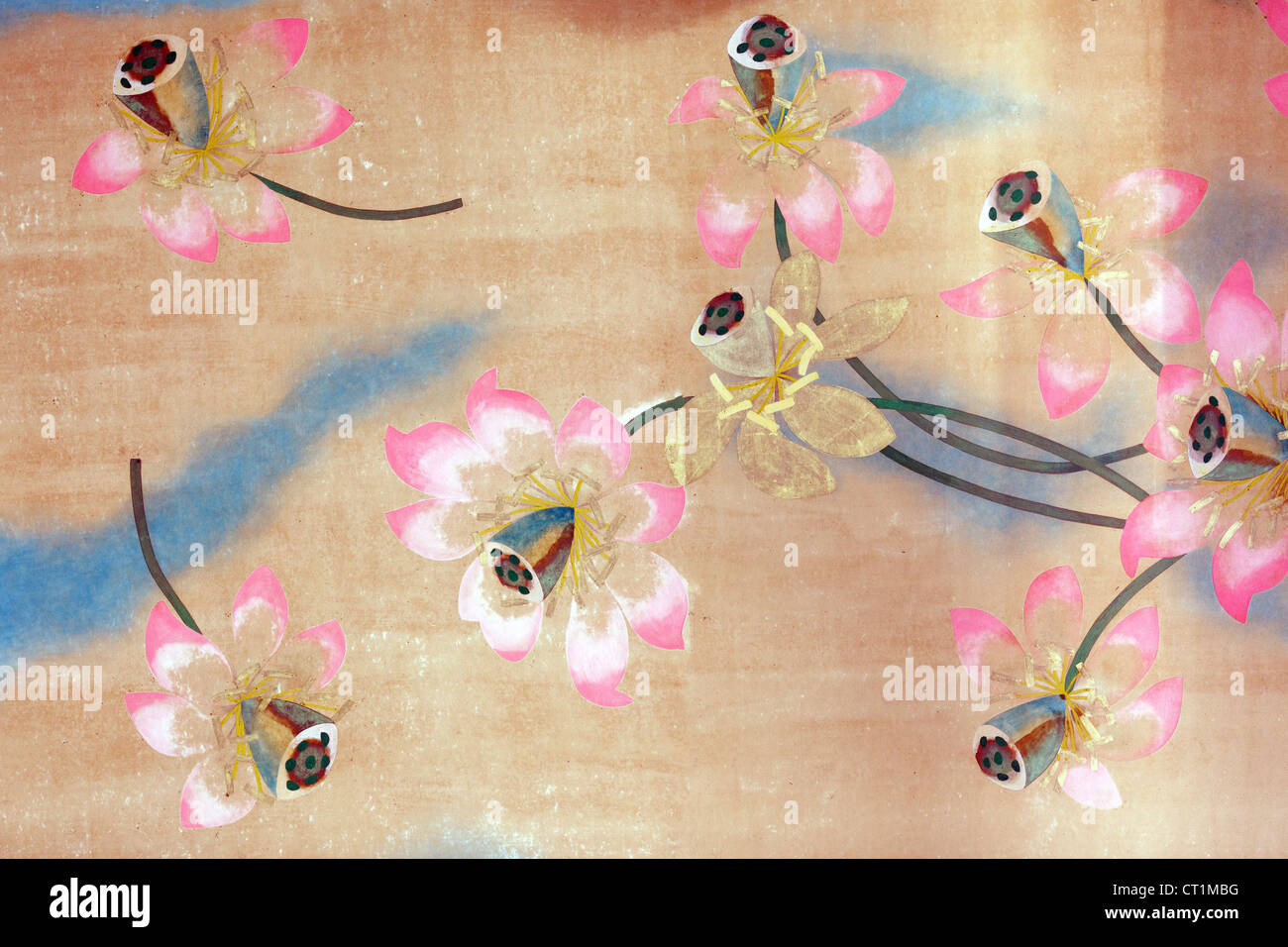 Temple flower decoration hi-res stock photography and images - Alamy