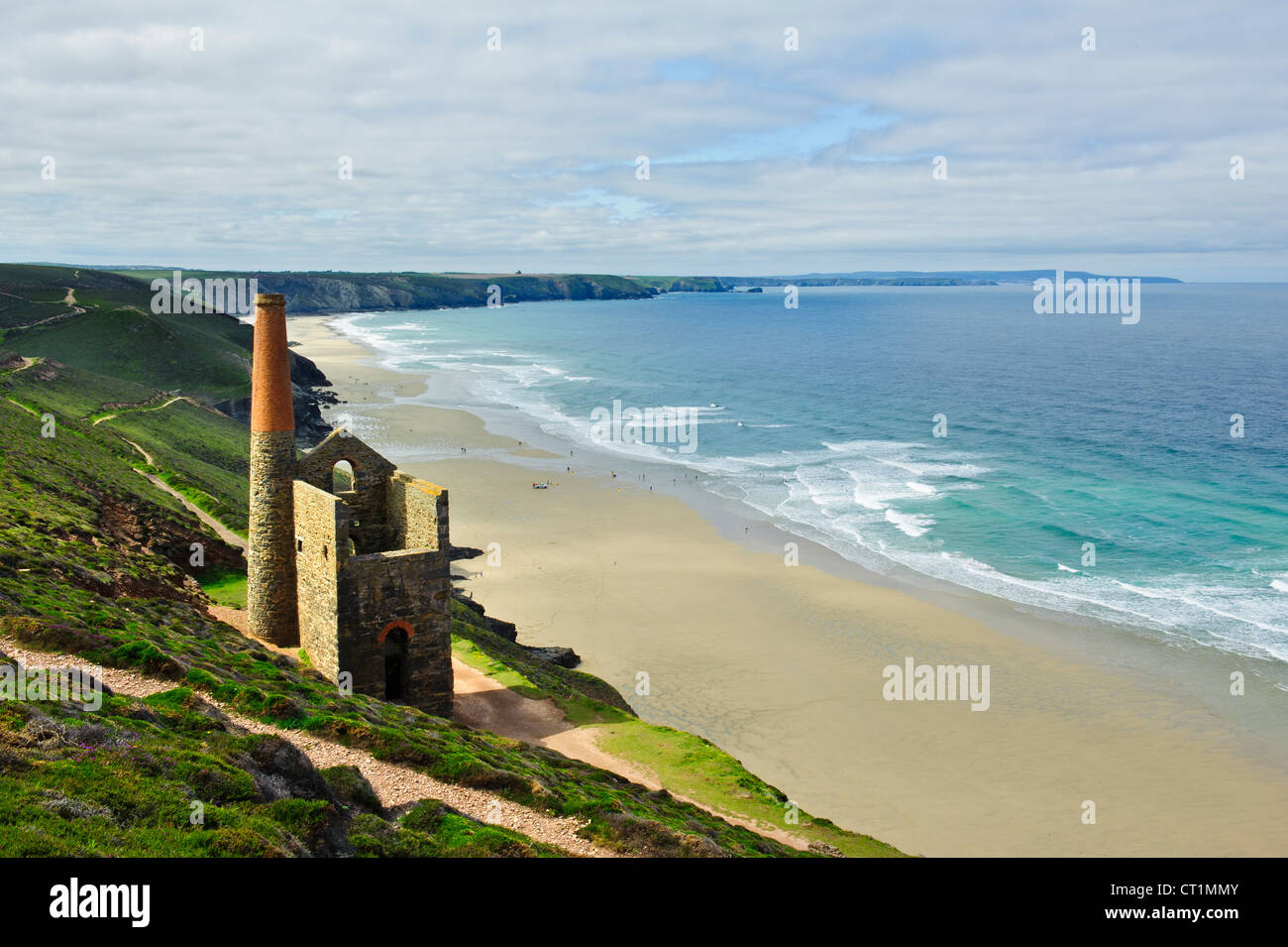 Wheal Coates engine house St Agnes North Coast Cornwall England Stock ...