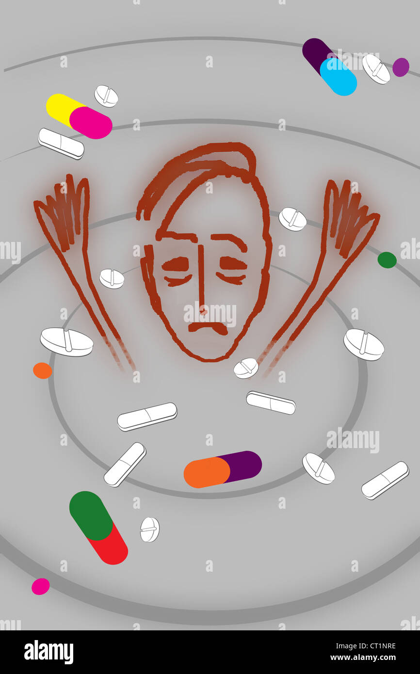 MEDICATION, A DRAWING Stock Photo - Alamy