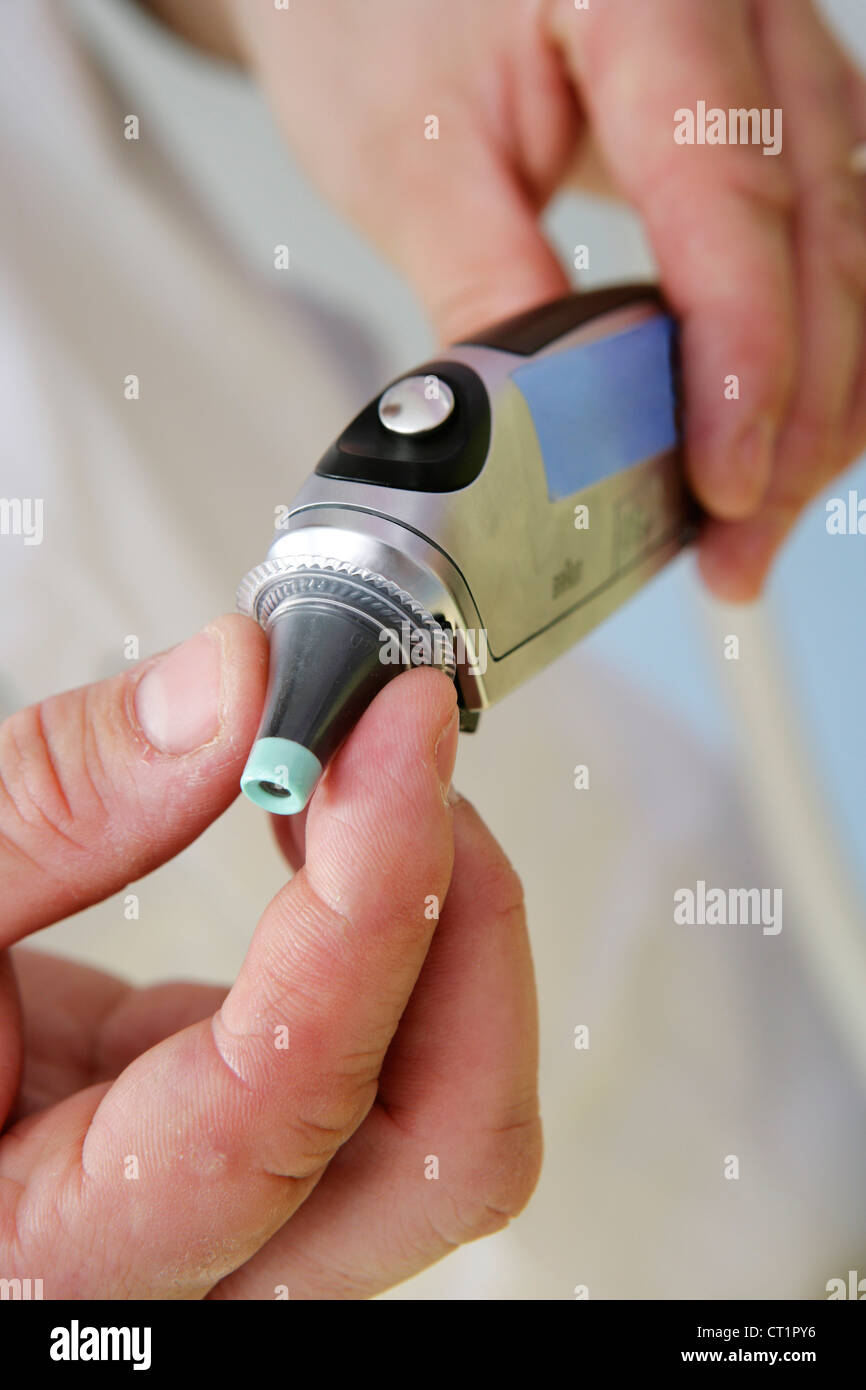 Tympanic thermometer hi-res stock photography and images - Alamy