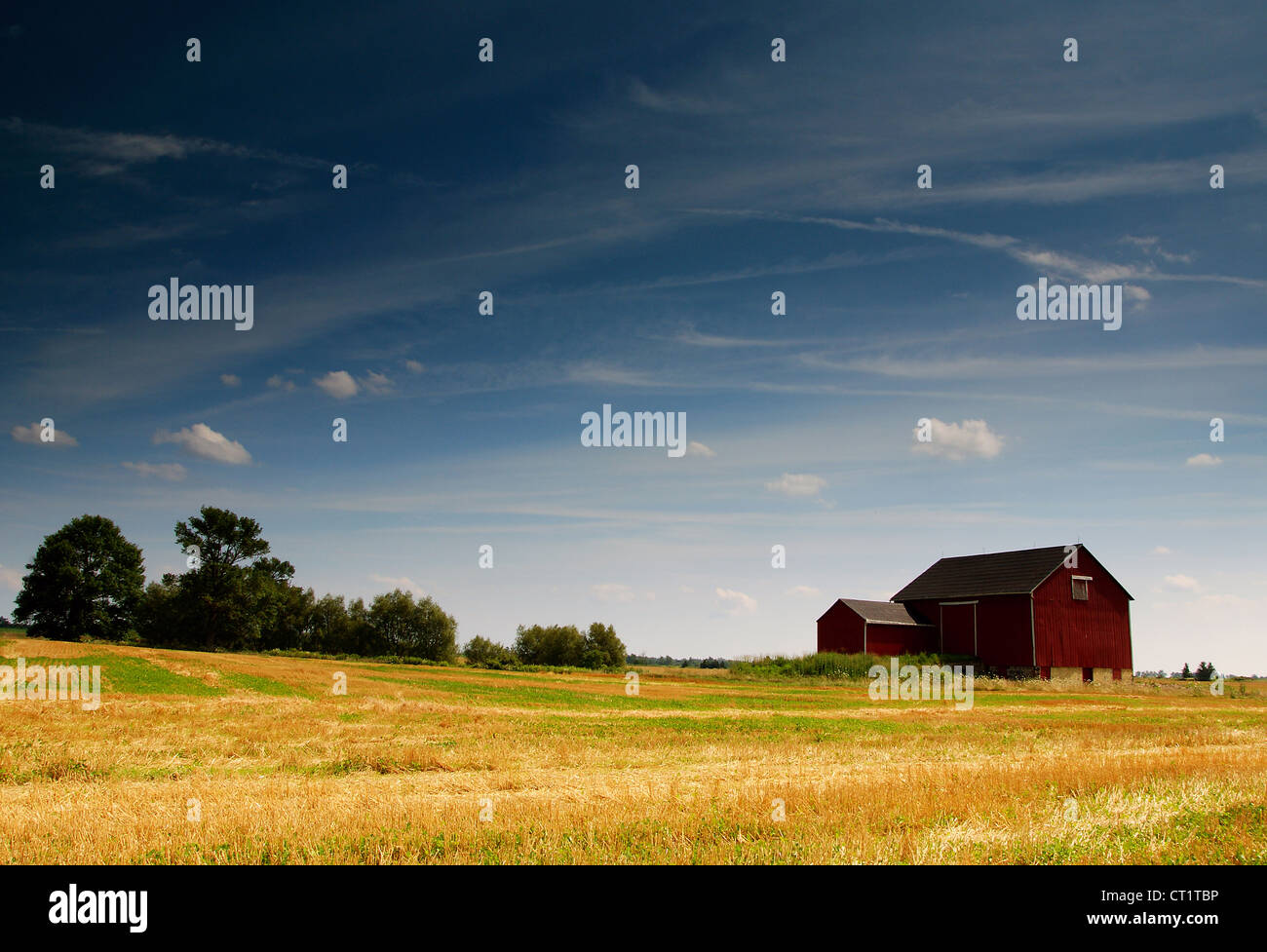 A large barn in a farm field Stock Photo - Alamy