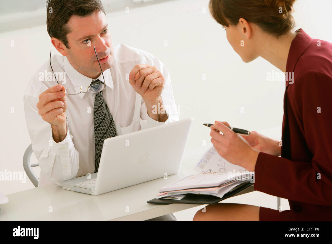 INTERVIEW IN AN OFFICE Stock Photo - Alamy