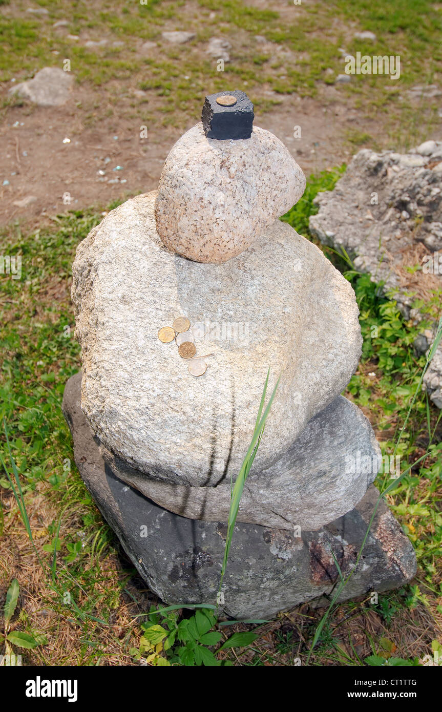 stones of fulfillment of desires, stone garden. Arshan, Tunkinsky ...