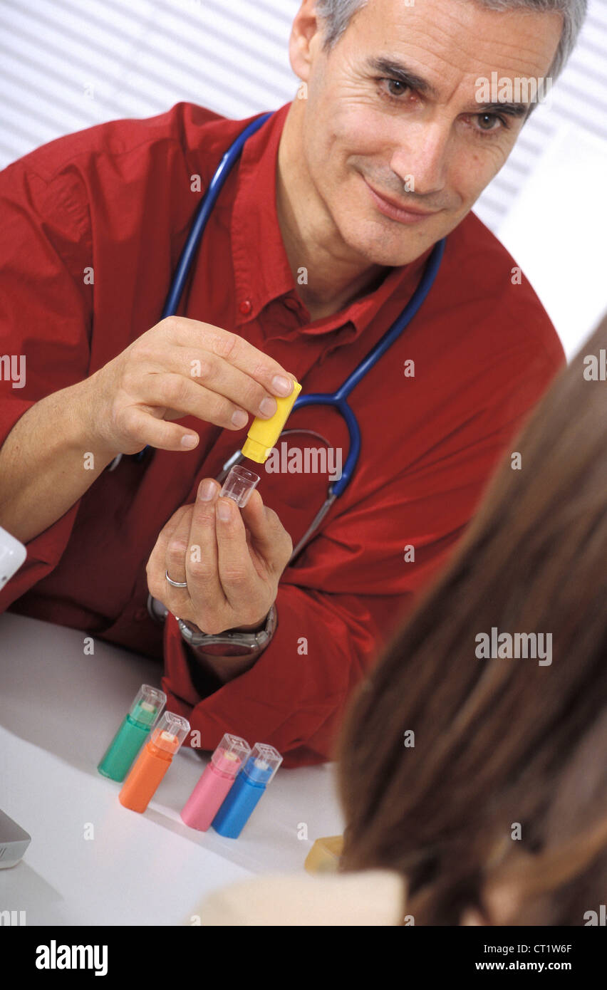 HOMEOPATHY CONSULTATION, WOMAN Stock Photo - Alamy