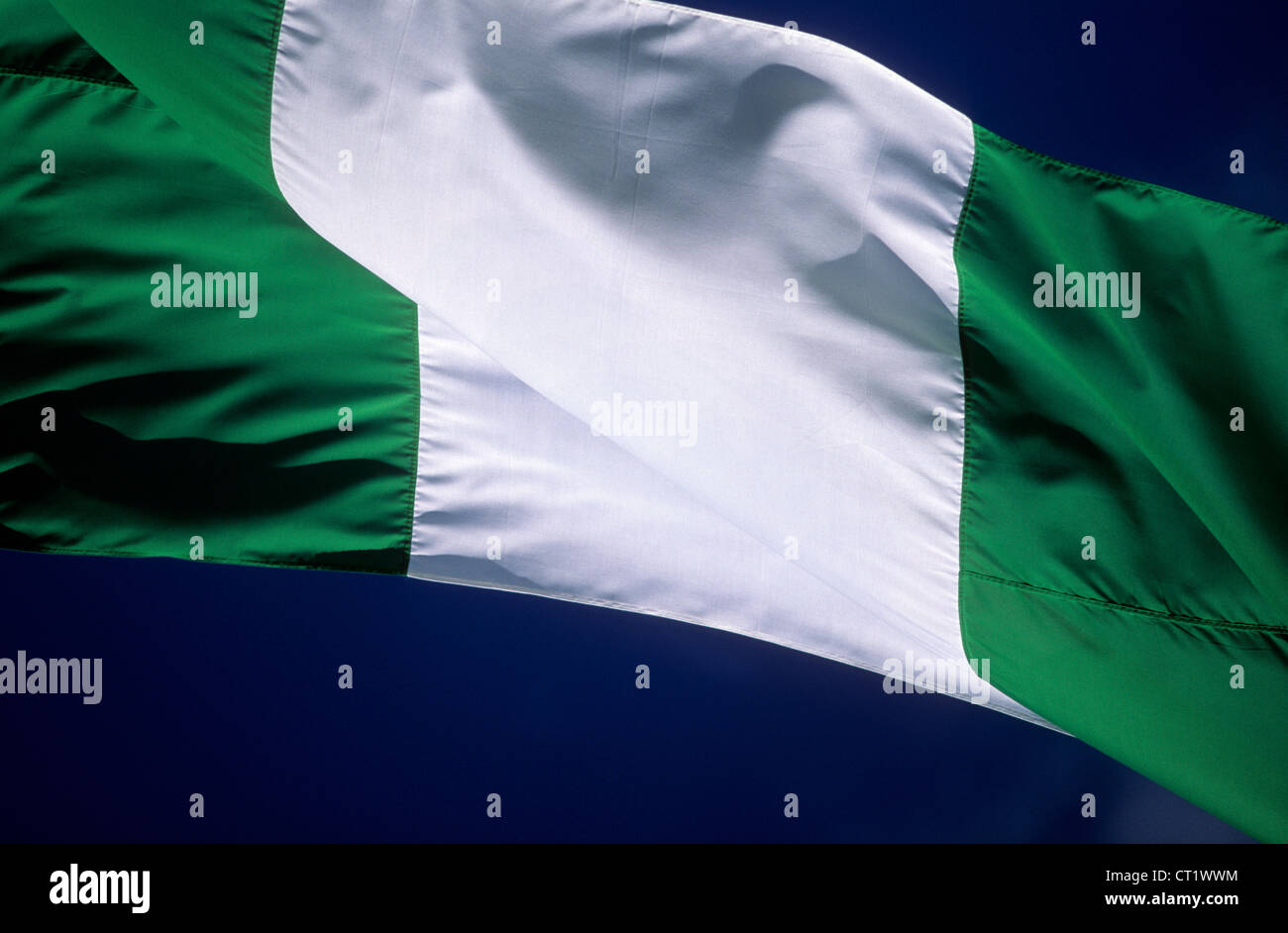 The national flag/colours or Nigeria Stock Photo - Alamy